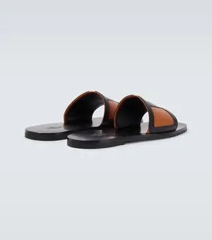 Valentino Garavani Viva Superstar Leather Slides