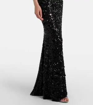 Dolce & Gabbana Sequined Halterneck Gown