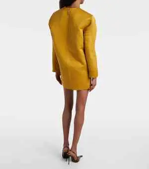 Saint Laurent Silk Satin Minidress
