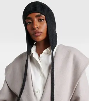 THE ROW Shiran Cashmere Beanie - Grey