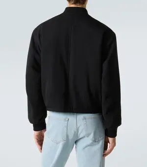 THE ROW Fenn Reversible Wool Bomber Jacket - Black