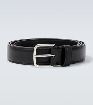THE ROW Classic Leather Belt - Black