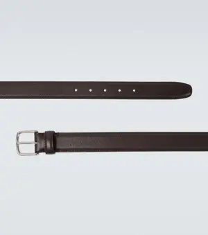 THE ROW Classic Leather Belt - Brown