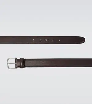 THE ROW Classic Leather Belt - Brown