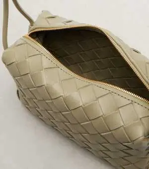 Bottega Veneta Loop Mini Leather Camera Bag - Green