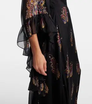 Etro Paisley Silk Maxi Dress
