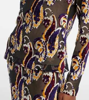 Etro Paisley Semi-sheer Top