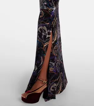 Etro Sequined Turtleneck Gown