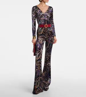Etro Paisley Velvet Top