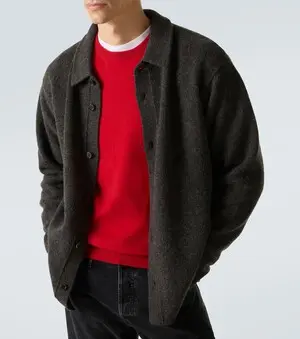 FRAME Wool Overshirt - Grey