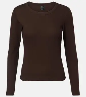 LESET Kelly Cotton-blend T-shirt - Brown