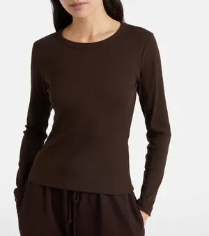 LESET Kelly Cotton-blend T-shirt - Brown