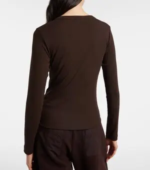 LESET Kelly Cotton-blend T-shirt - Brown