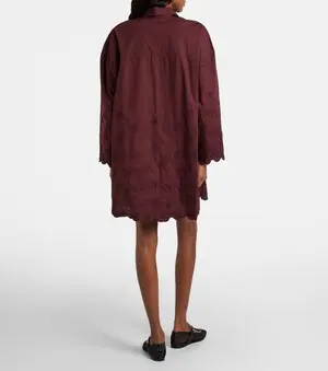 JULIET DUNN Embroidered Cotton Shirt