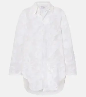JULIET DUNN Embroidered Cotton Shirt