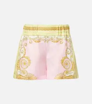 VERSACE Pink High Waisted Bermuda Shorts