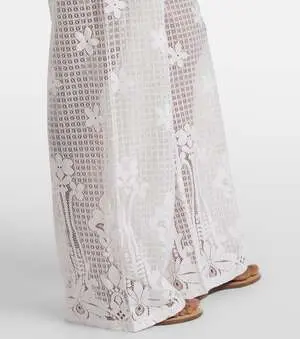Melissa Odabash Viv Cotton-blend Jumpsuit - White