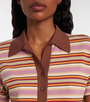 Faithfull The Brand Sable Striped Polo Shirt