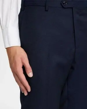 Giorgio Armani Apos;s Wool And Viscose Textured Two-piece Suit - Navy