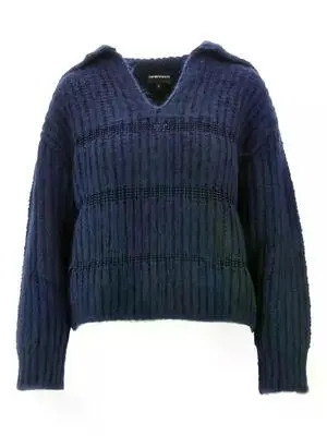 Emporio Armani Collared Sweater - Blue