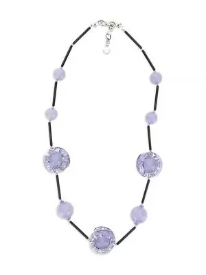Emporio Armani Beaded Necklace - Purple