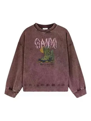 GANNI Graphic-print Sweatshirt