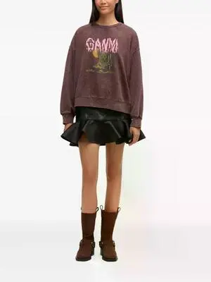 GANNI Graphic-print Sweatshirt