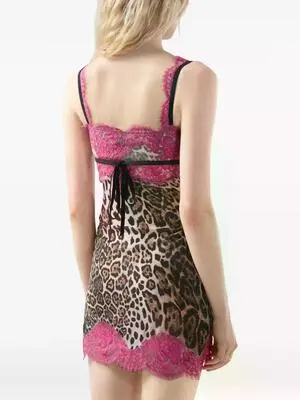 Gcds Animal-print Lace Dress