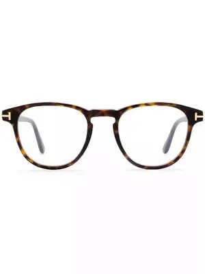 TOM FORD Round-frame Glasses - Brown