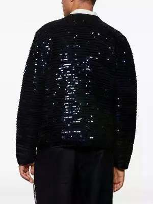 BODE Sequin-embellished Cardigan - Black