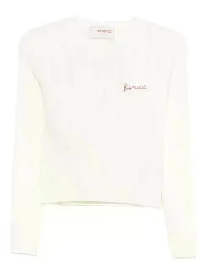 Fiorucci Cable-knit Sweater - White