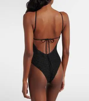 Missoni Zigzag Cutout Lamé Swimsuit