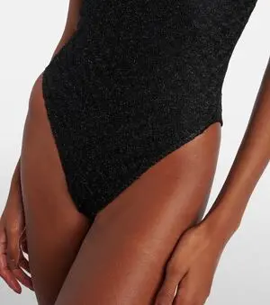 Missoni Zigzag Cutout Lamé Swimsuit
