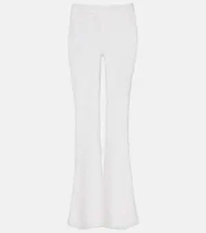 Missoni Open-knit Lamé Wide-leg Pants - White