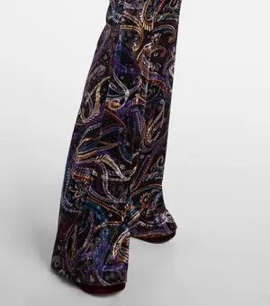 Etro Paisley Flared Pants - Multicoloured