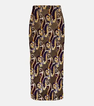 Etro Paisley Pencil Skirt - Multicoloured
