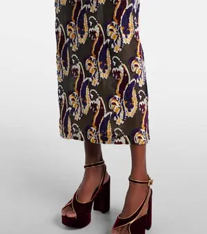 Etro Paisley Pencil Skirt