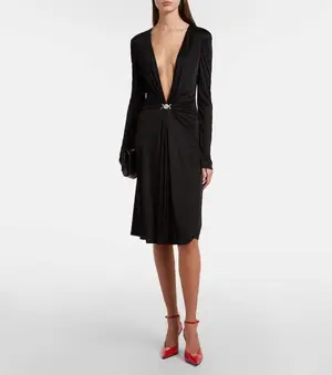 Versace Medusa Jersey Cocktail Dress