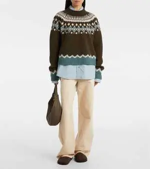 Alanui Virgin Wool Sweater - Brown