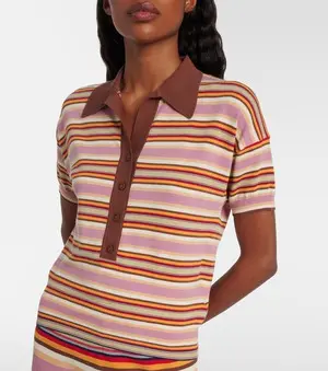 Faithfull The Brand Sable Striped Polo Shirt - Multicoloured