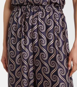 Faithfull The Brand Jensen Printed Satin Wide-leg Pants