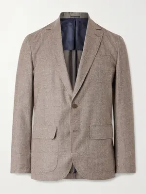 Sid Mashburn Ghost Prince Of Wales Virgin Wool Suit Jacket