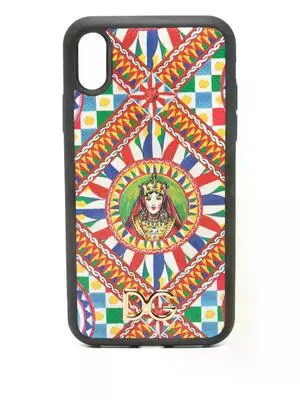 Dolce & Gabbana Geometric-print Iphone Xr Case - Red