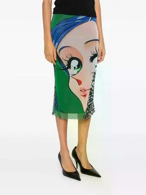 Ottolinger Printed Pencil Midi Skirt