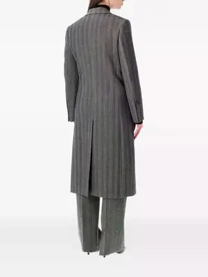 FERRAGAMO Striped Double-breasted Coat