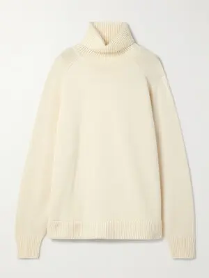 Tibi Oversized Cashmere Turtleneck Sweater