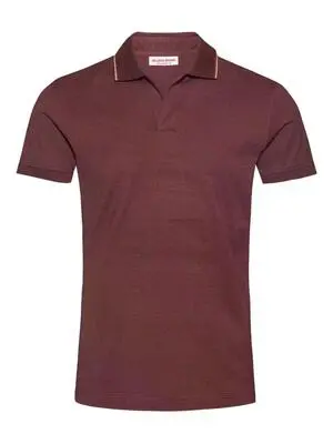 Orlebar Brown Felix Tipping Short-sleeve Polo Shirt - Red