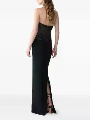 Carolina Herrera U-neck Column Gown