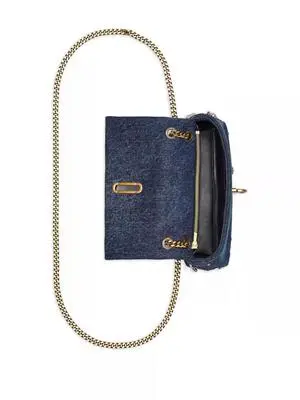 Marc Jacobs Mini The Trinket Charm Denim Dual-chain Crossbody Bag