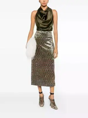 PIERRE-LOUIS MASCIA Patterned Straight Skirt